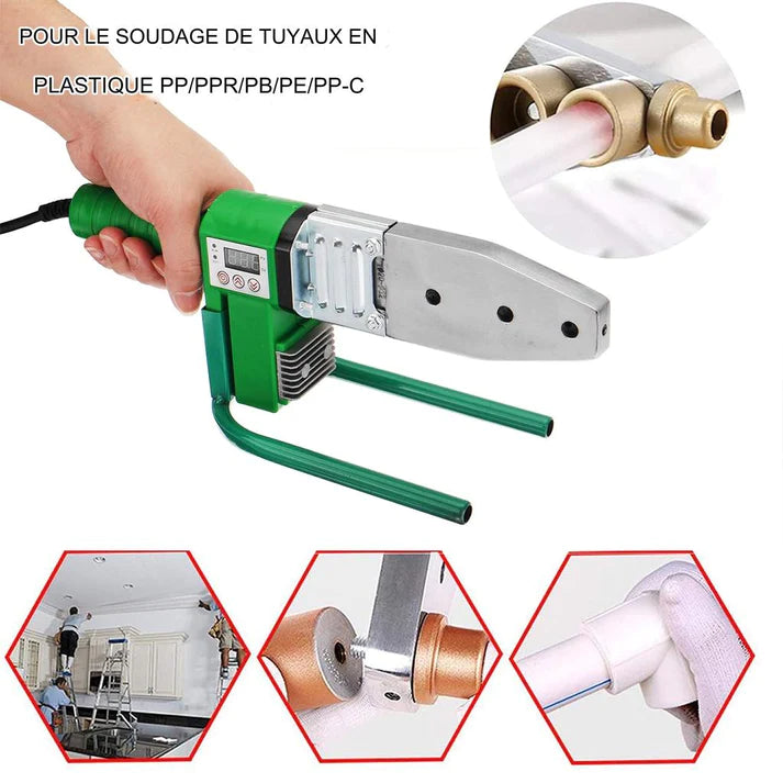 Machine à souder des tuyaux en plastiques avec trois dés. – kinshashop
